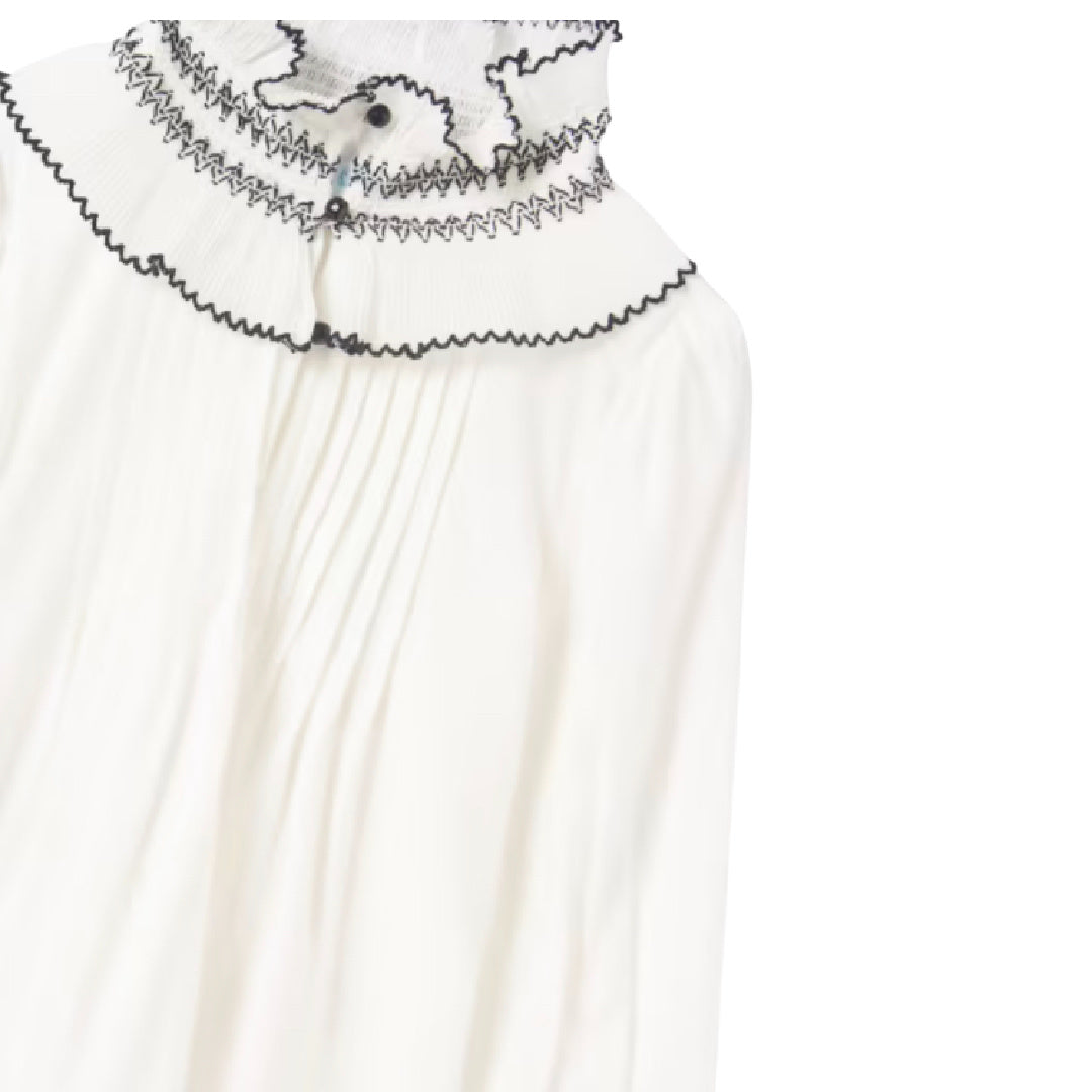 ABEL & LULA VISCOUSE BLOUSE - WHITE – Juno Kid's Clothes